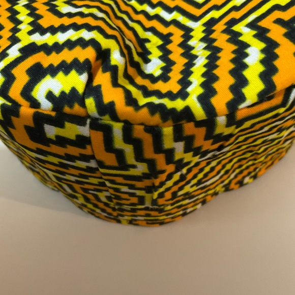 Hand Crafted | Accessories | Hand Crafted Kufi Kofi Hat Yellow Orange ...